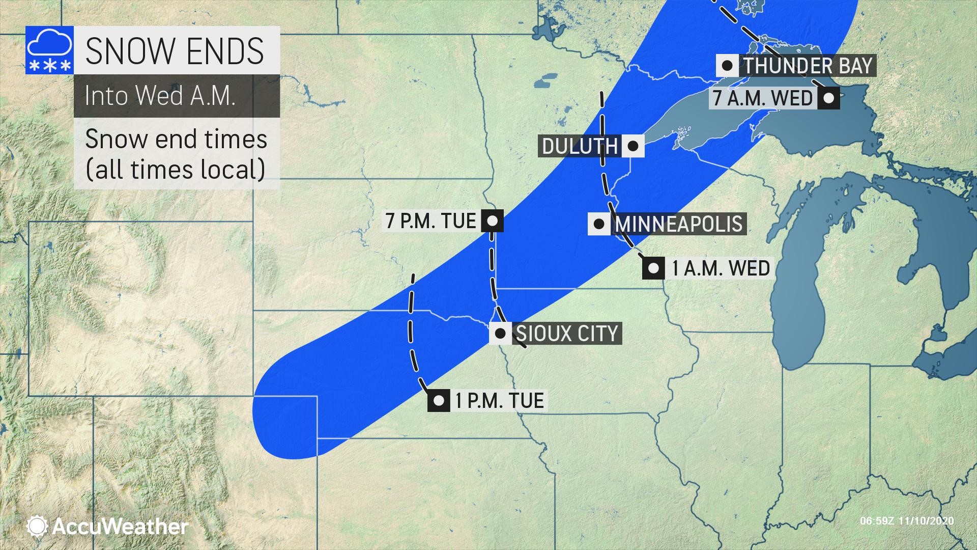 Snow, ice bringing abrupt end to warmer weather in central US | 10tv.com