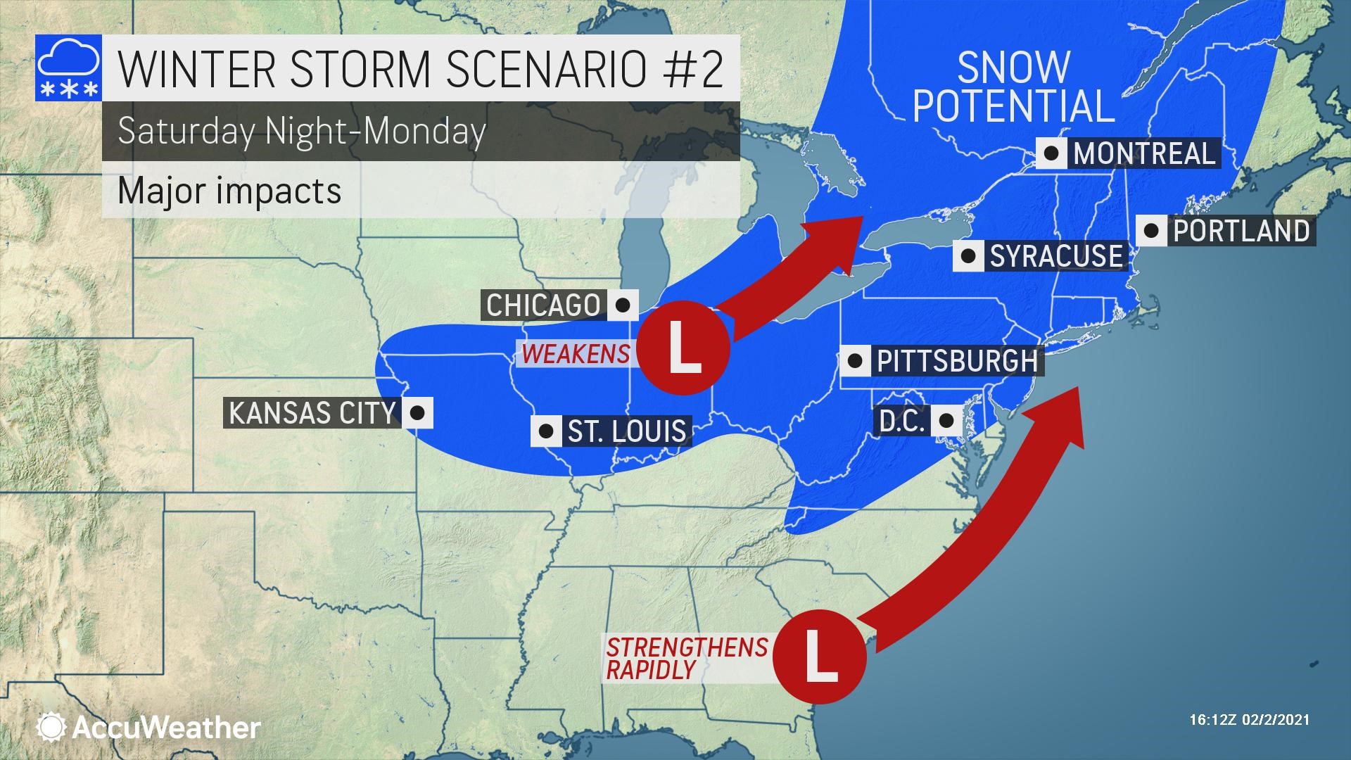 Forecasting the potential for 'another blockbuster snowstorm' in the ...