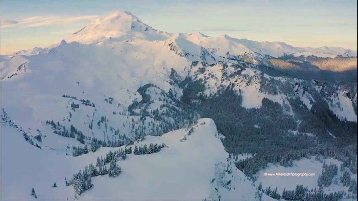 Breathtaking aerial video of Washington's snowy mountains | weareiowa.com