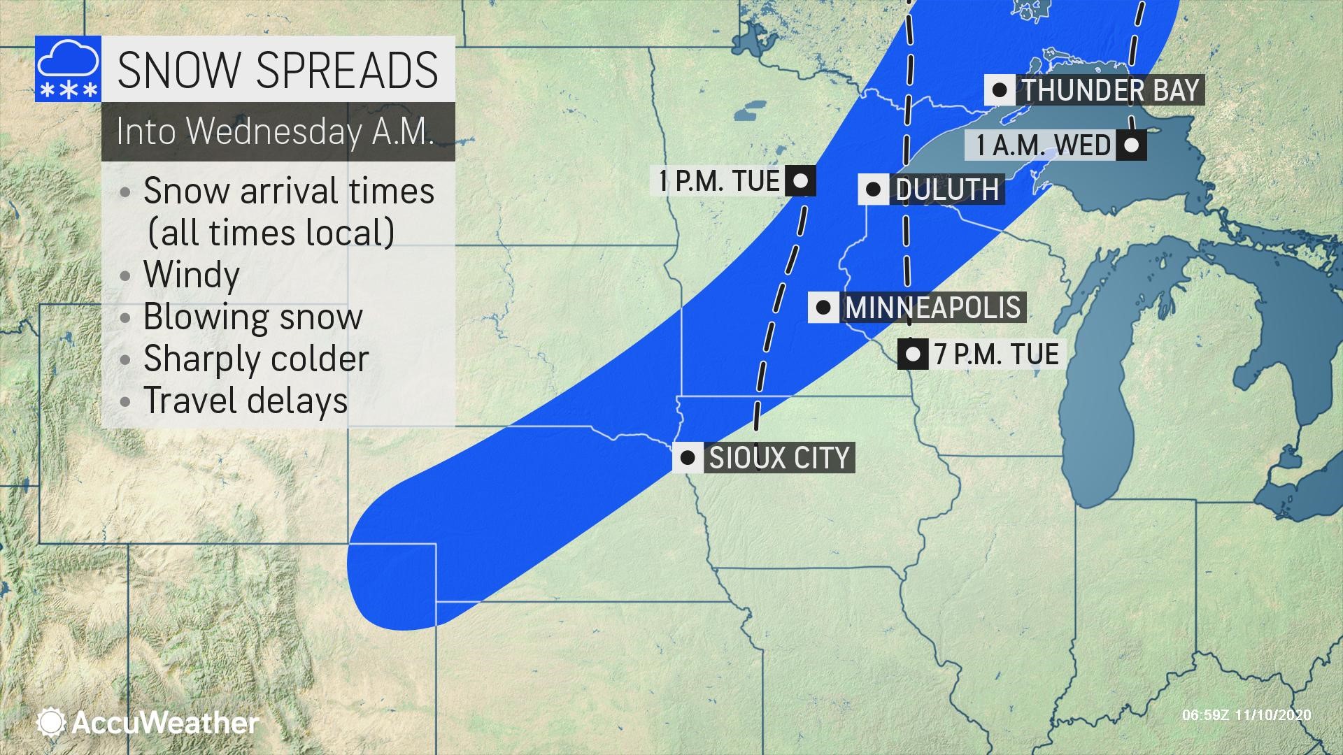 Snow, ice bringing abrupt end to warmer weather in central US | 10tv.com