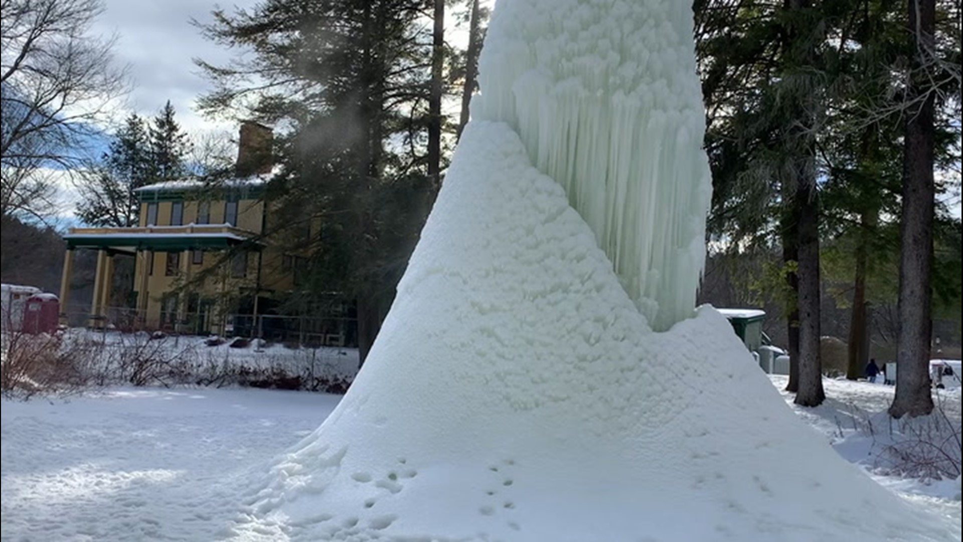 'Ice Volcano' forms amid freezing weather in New York | wthr.com