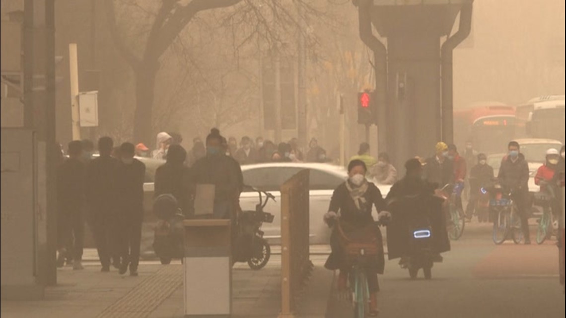 Smog causes orange skies over Beijing | wnep.com