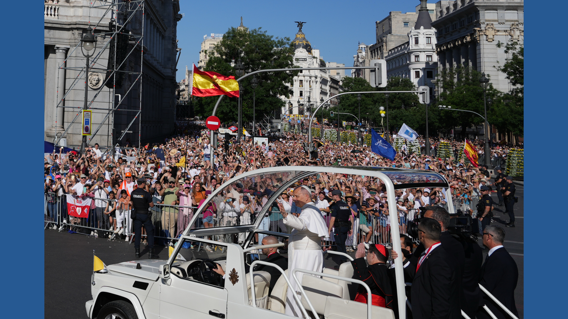 Pope's Mass in Spain features iconic procession along flower-carpeted ...