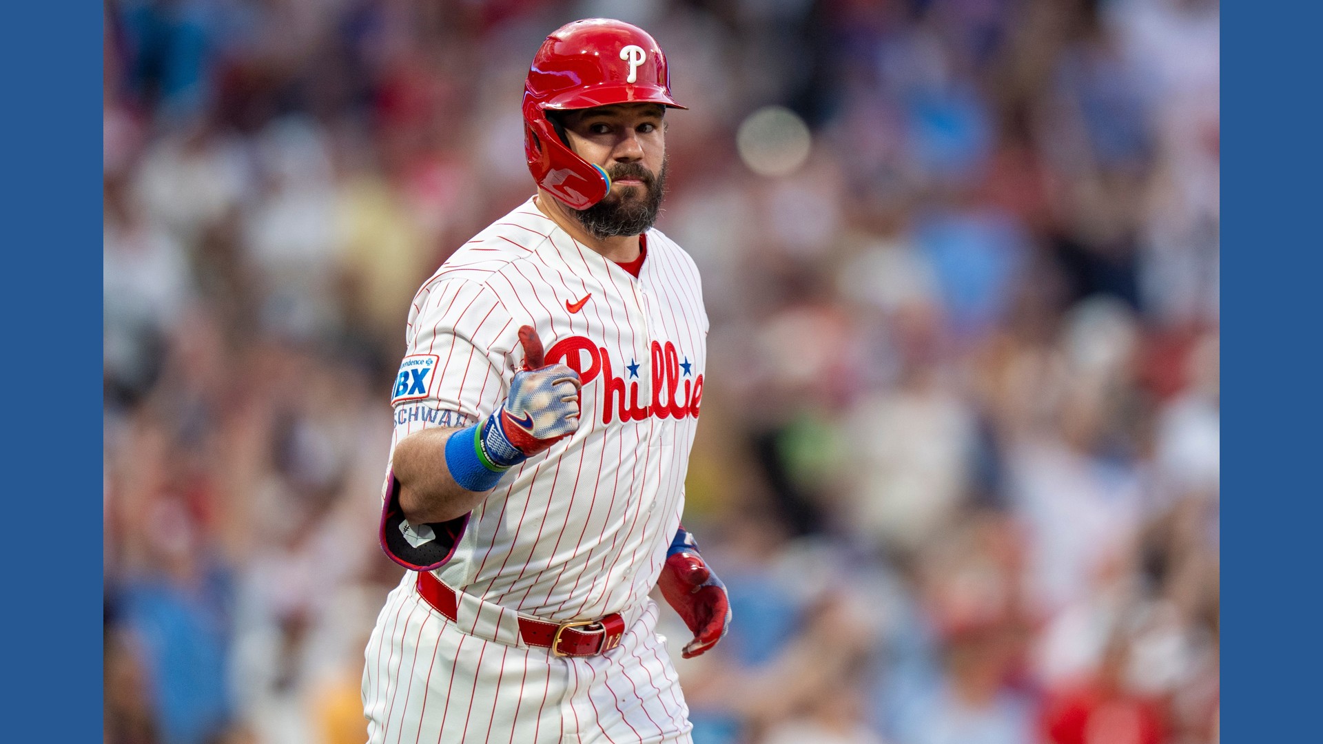 Kyle Schwarber hits 3 homers, Bryce Harper hits for the cycle in ...