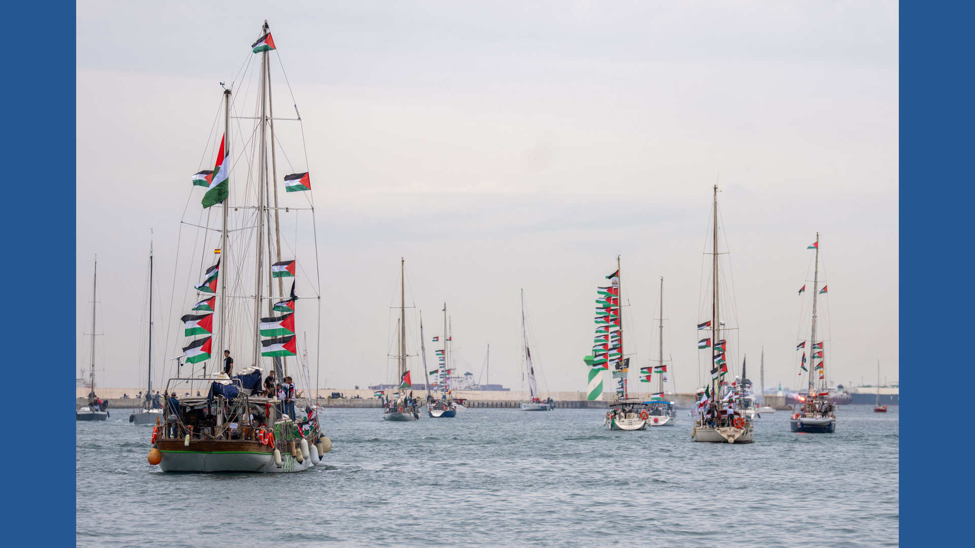Flotilla carrying activists and aid for Palestinians in Gaza sets sail ...