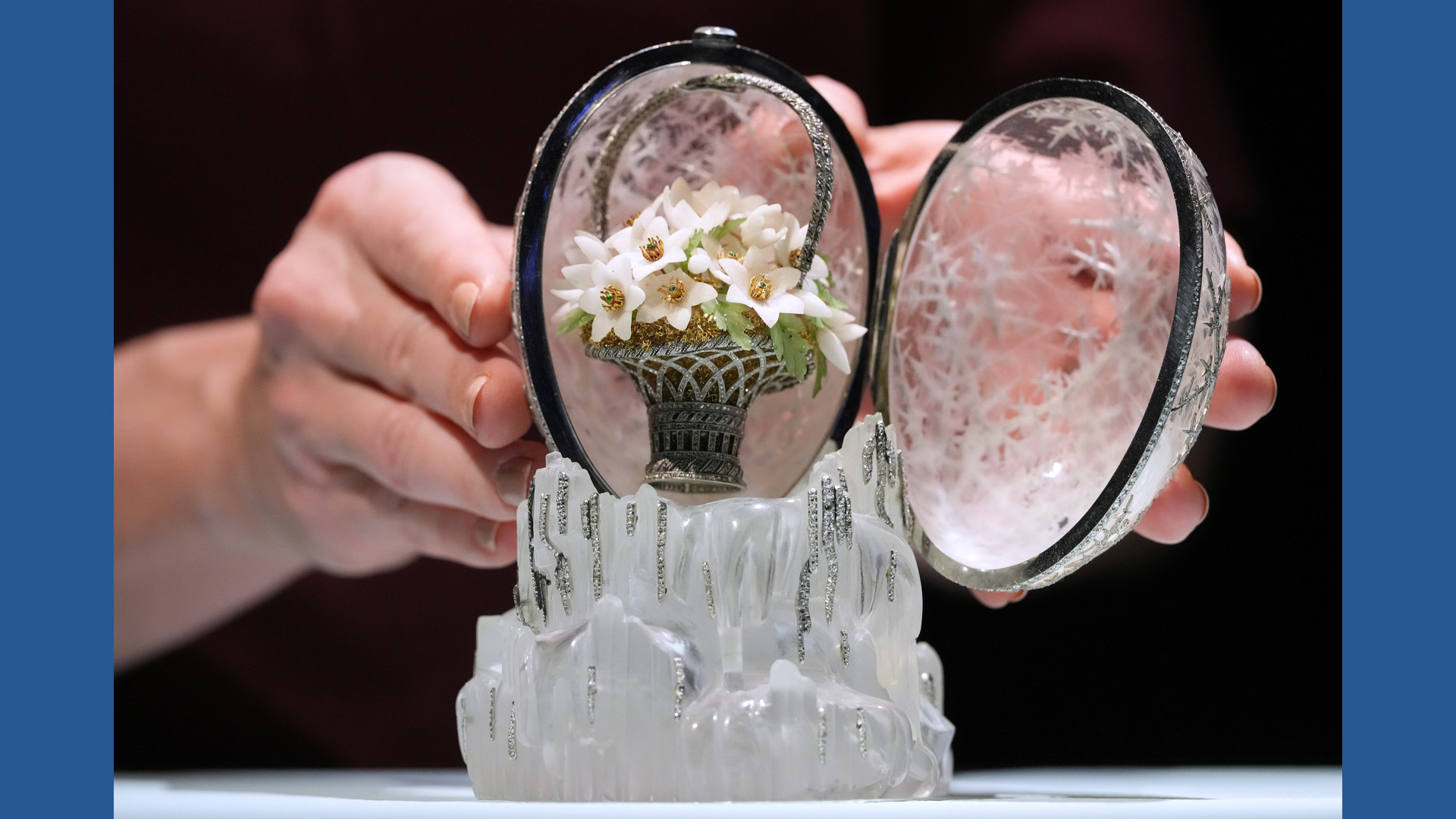 A crystal Fabergé egg crafted for Russian royalty is expected to sell ...