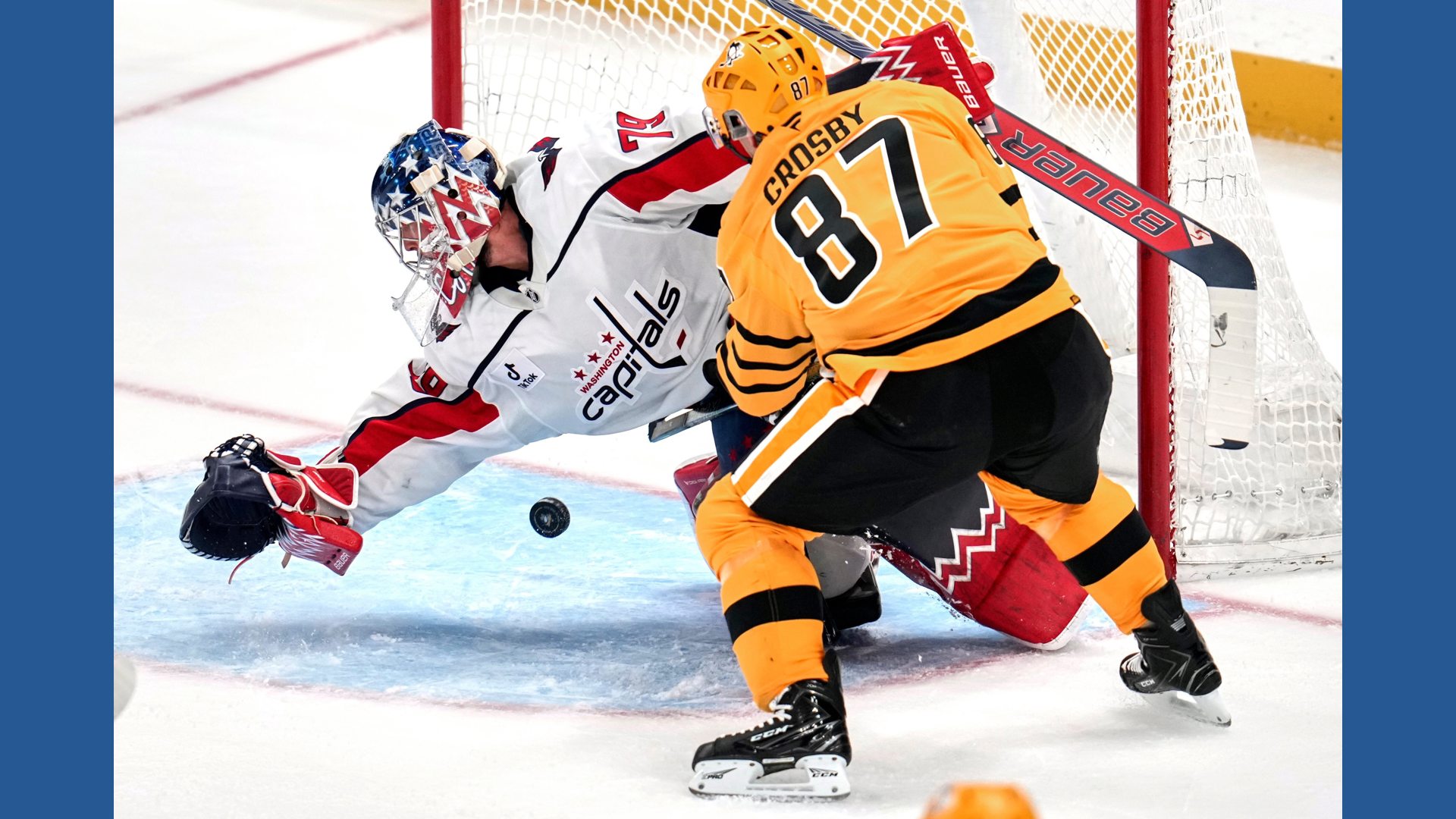 Sidney Crosby scores twice as Pittsburgh holds off Washington and Alex ...