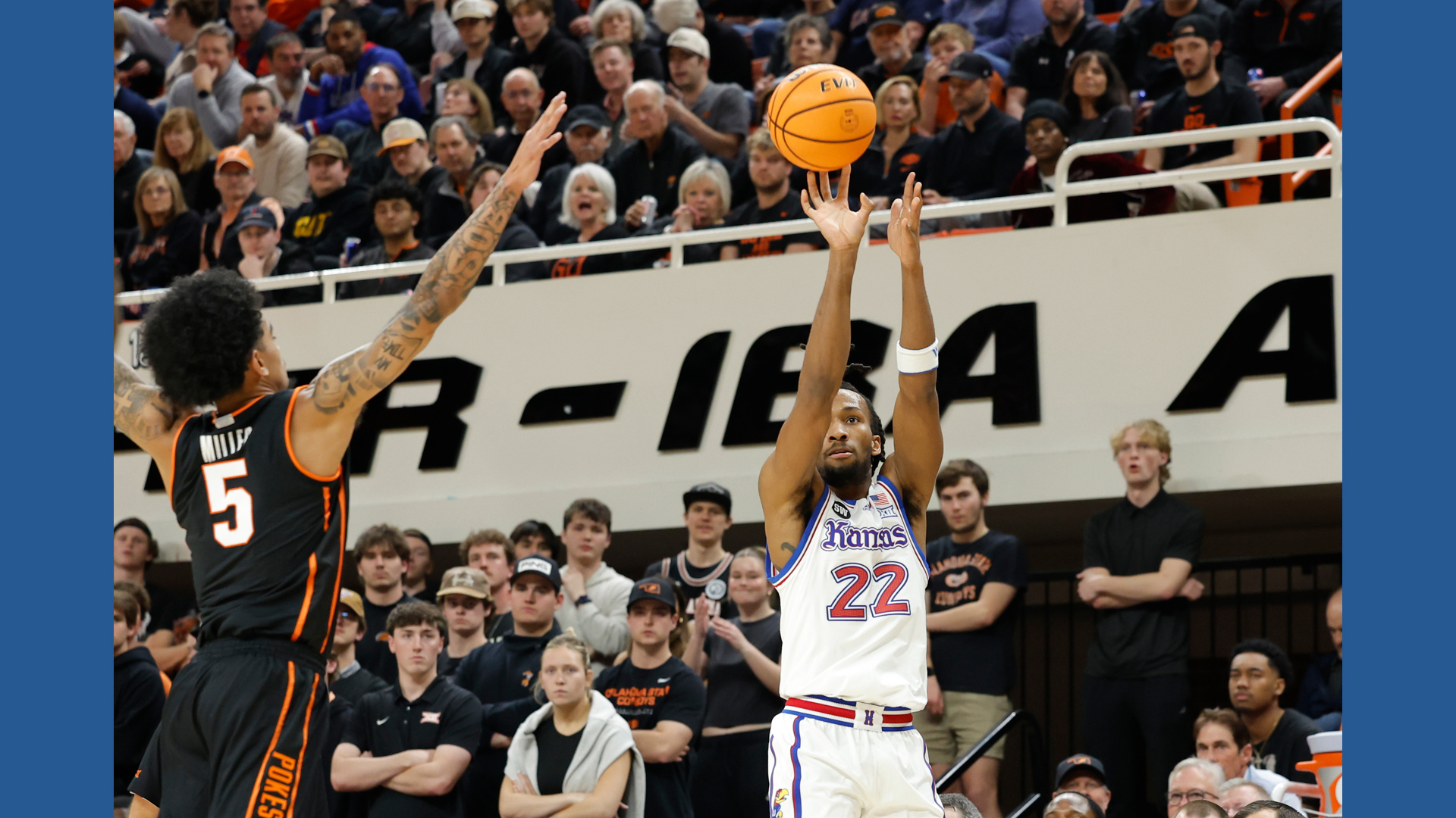 Freshman star Darryn Peterson erupts early as No. 8 Kansas rolls past ...