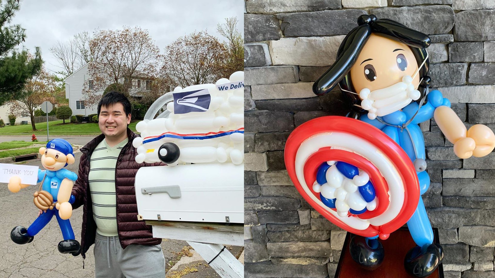 Artist with autism thanks essential workers with balloon art | wnep.com