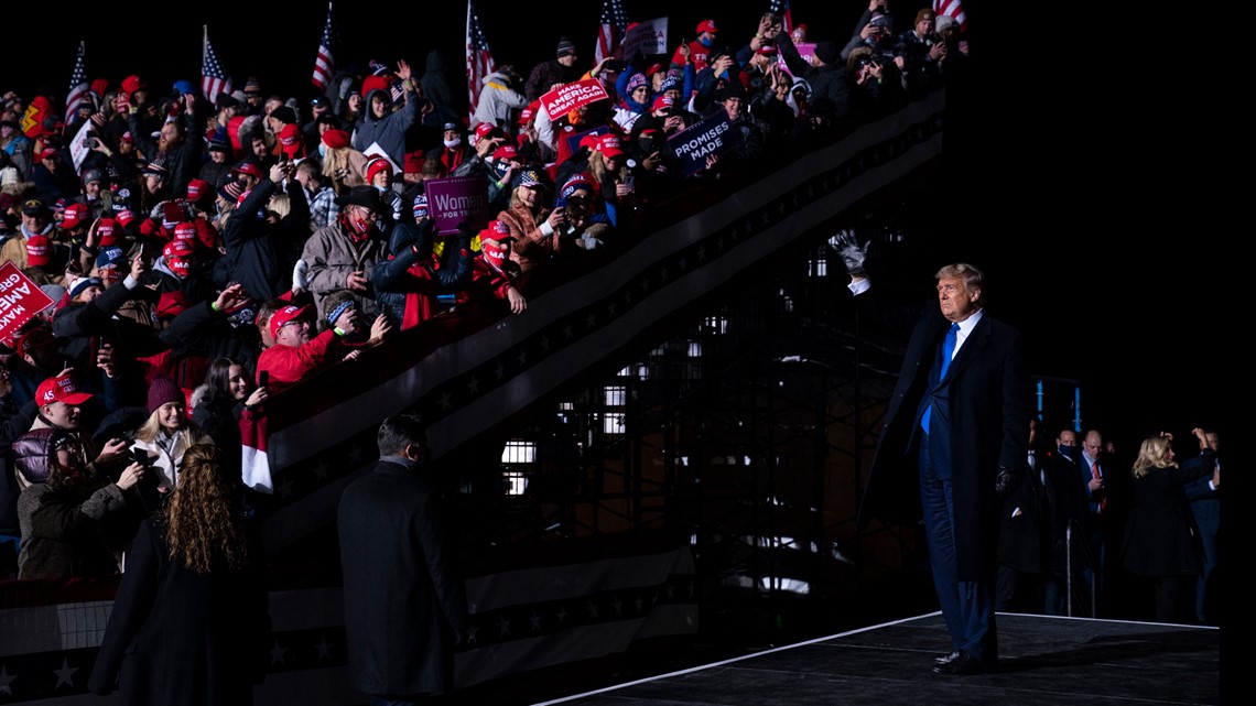 Trump supports waited in cold for buses after MAGA rally | fox61.com