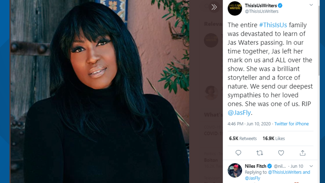 'This Is Us' writer Jas Waters dies at 39 | wthr.com