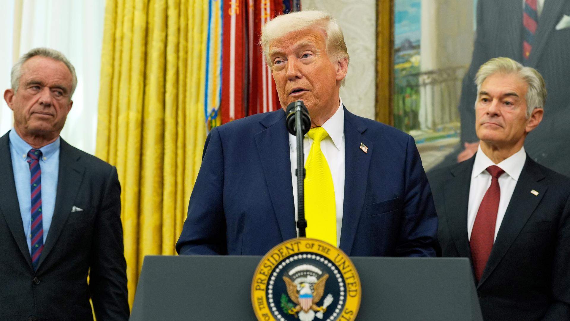 Trump White House news conference ends suddenly after apparent medical ...