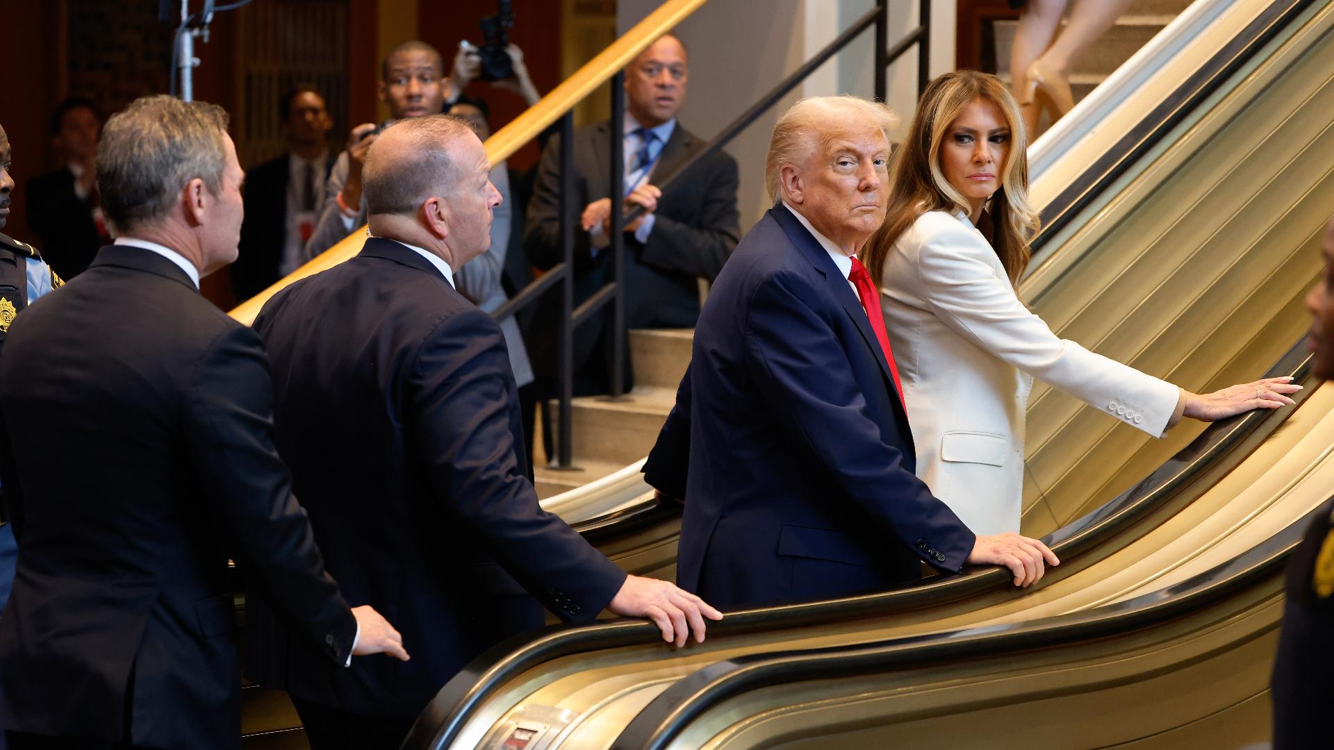 Trump blames UN for escalator, teleprompter woes | wthr.com