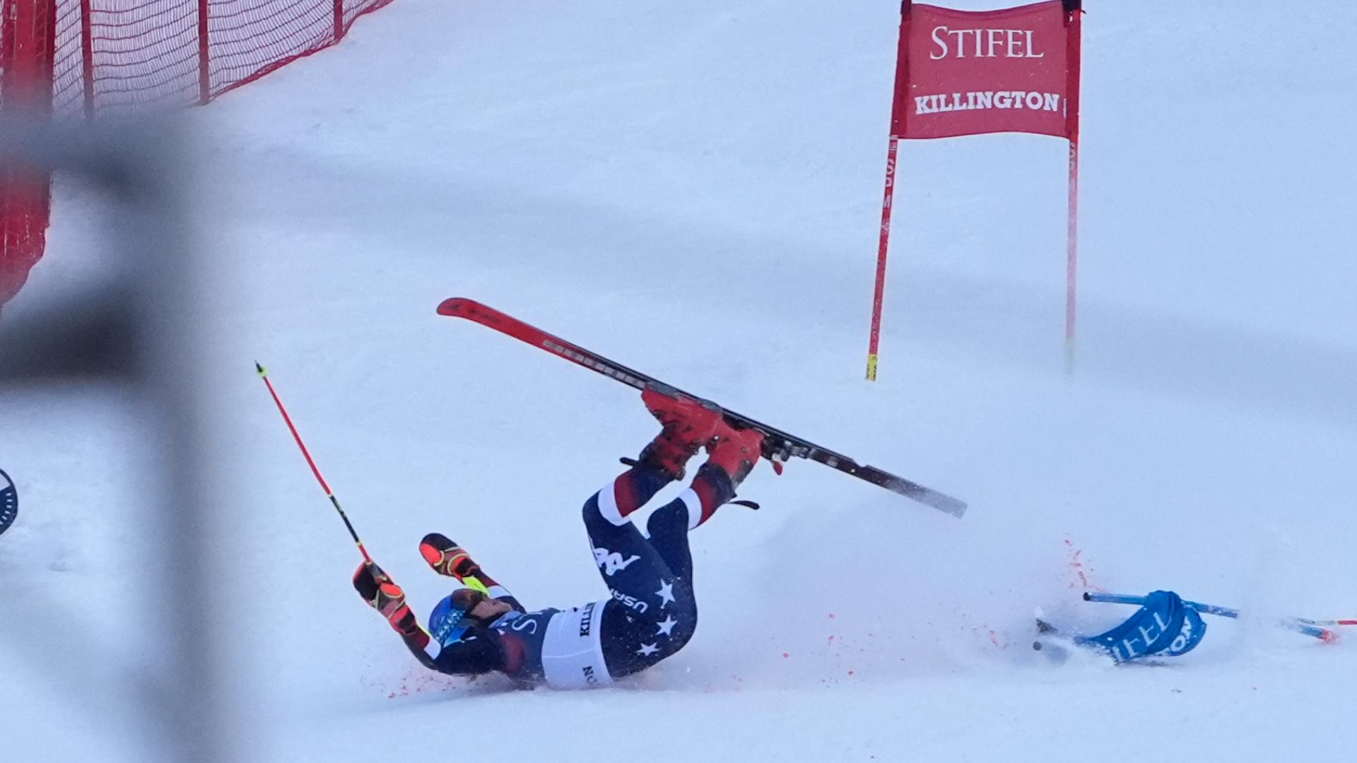 Mikaela Shiffrin crashes during final World Cup giant slalom run | wthr.com