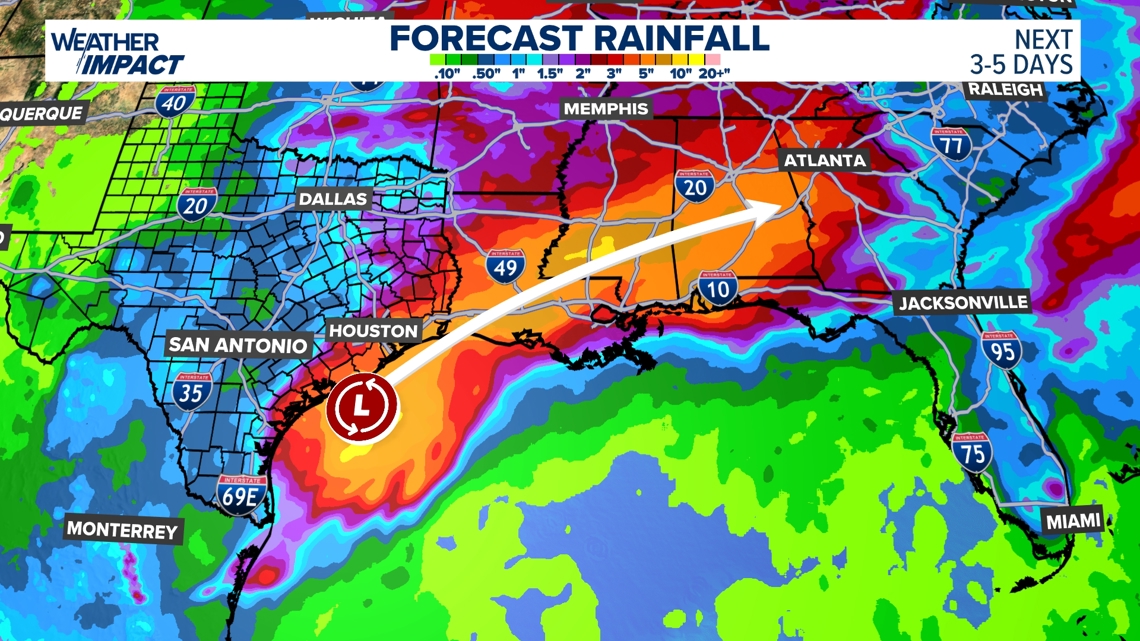 Tropical storm could form in Gulf, bringing heavy rain, flood threat ...