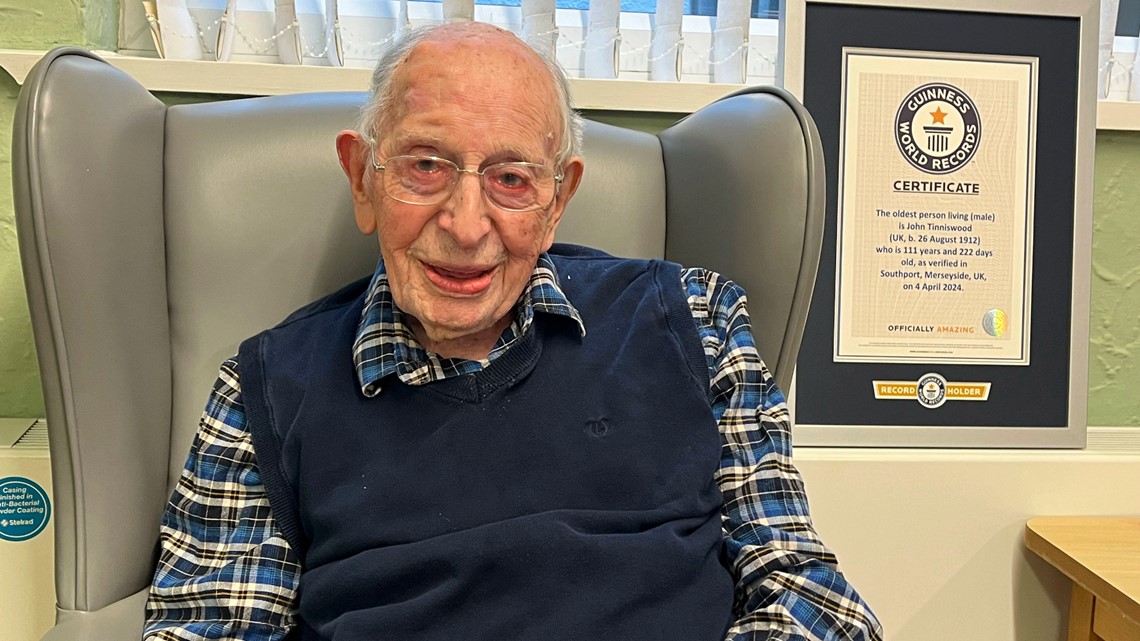 The world's oldest man says the secret is luck, fish and chips | wthr.com