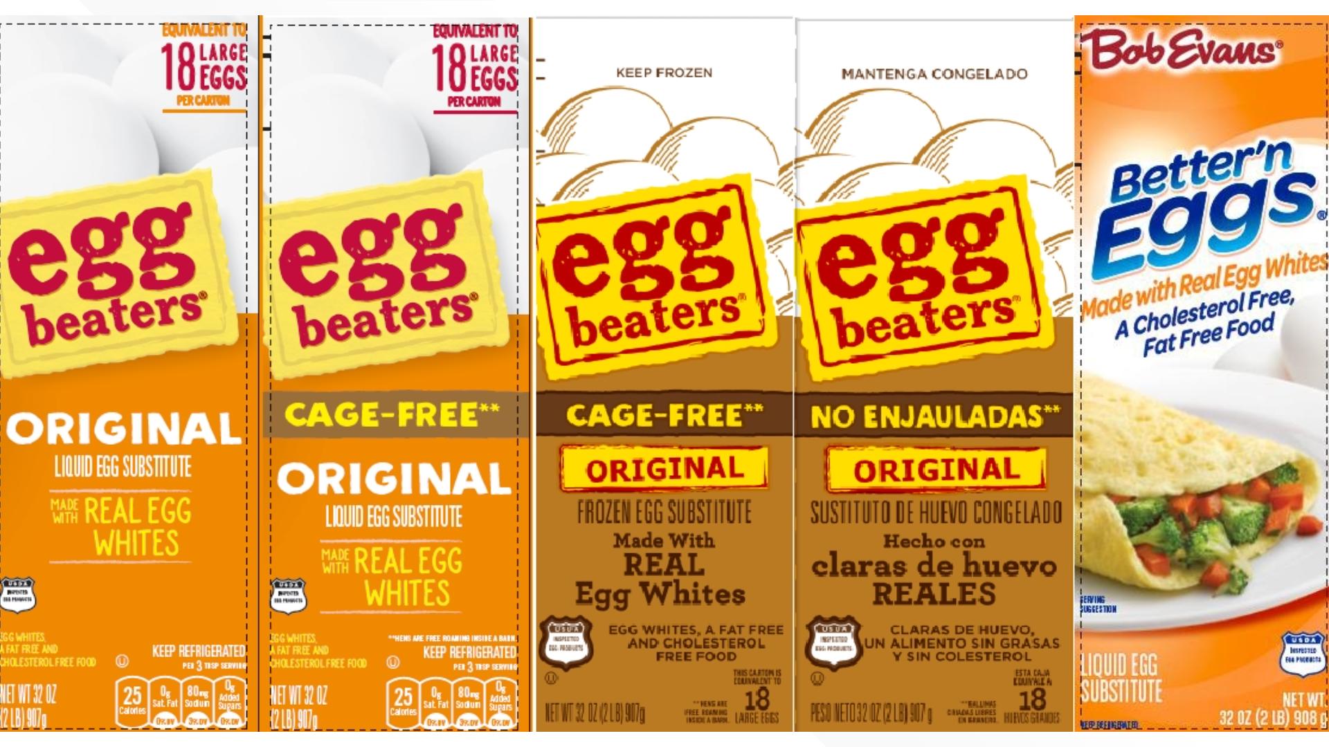 Egg Beaters, liquid eggs recalled over possible bleach contamination ...