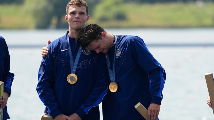 US rowing team wins gold in men's four, first time in 64 years | fox61.com