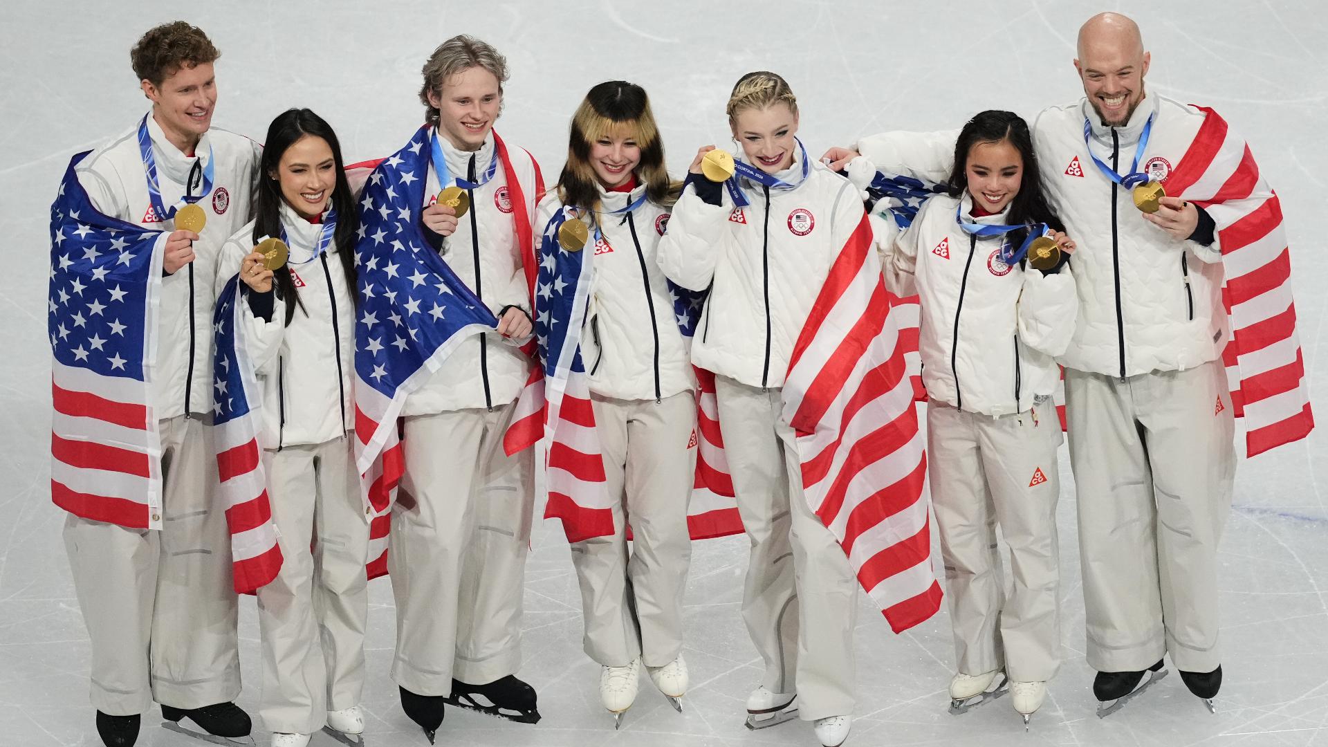 Team USA has a secret group chat for gold medalist figure skaters. Here ...