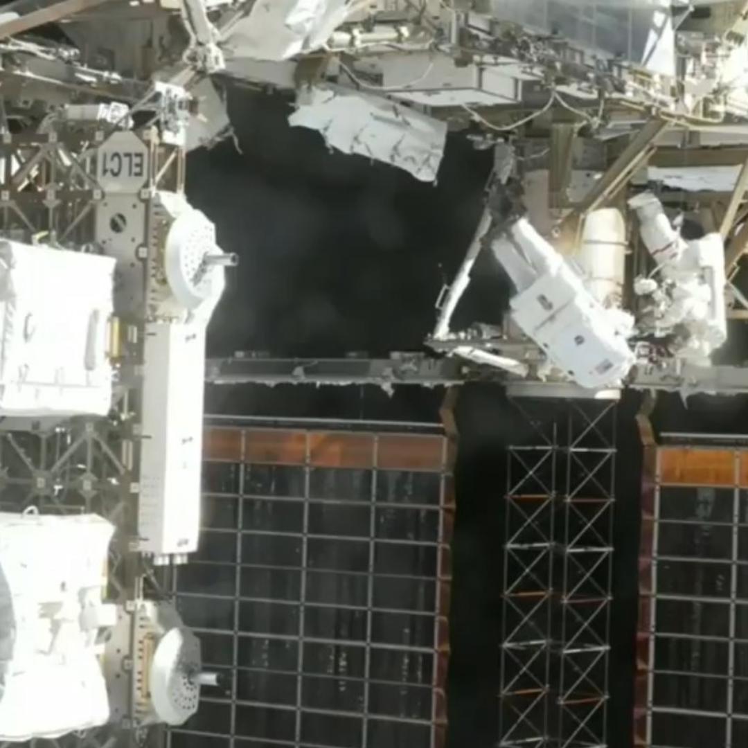 NASA astronauts conduct spacewalk to upgrade ISS solar panels ...