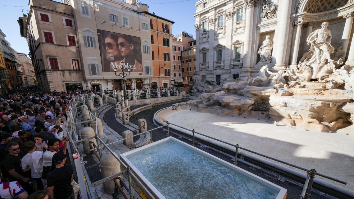 Trevi Fountain visitors won't be able to toss coins amid limited access ...