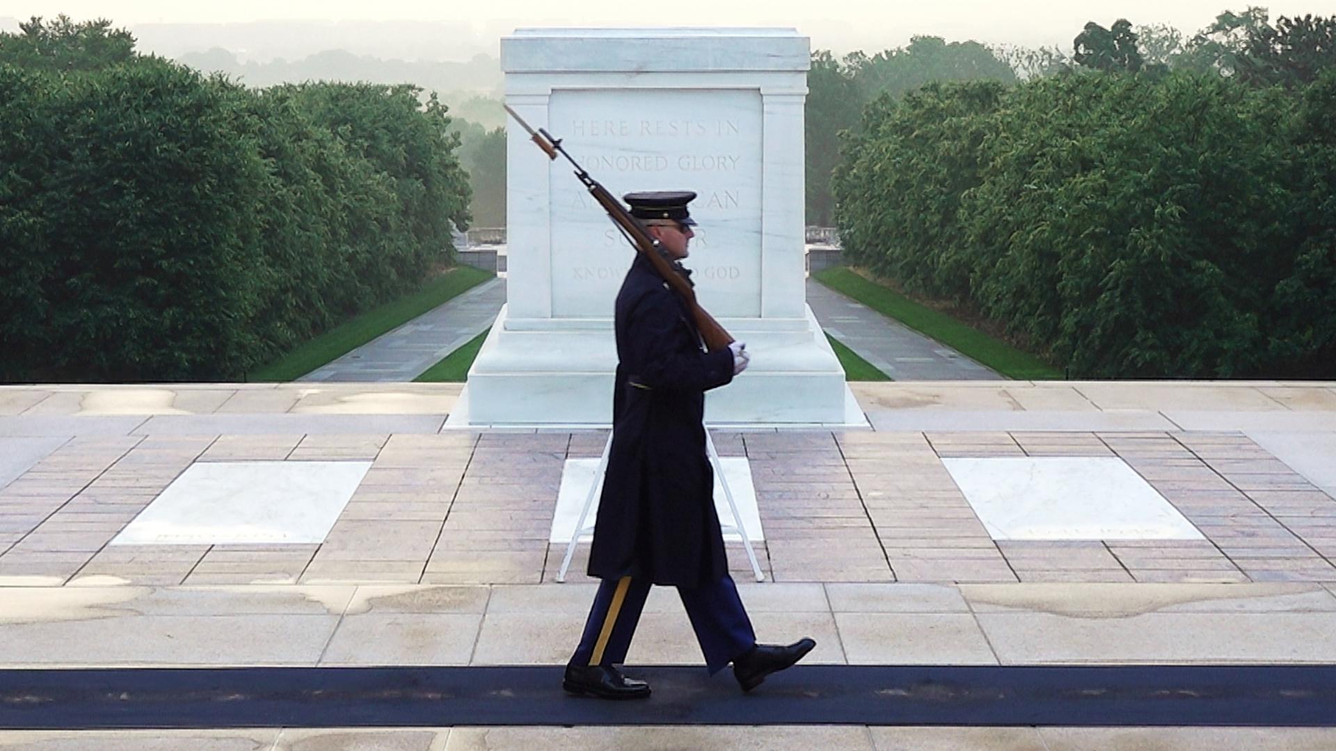 Andrew Jay's final walk at Arlington's Tomb of the Unknown Soldier ...