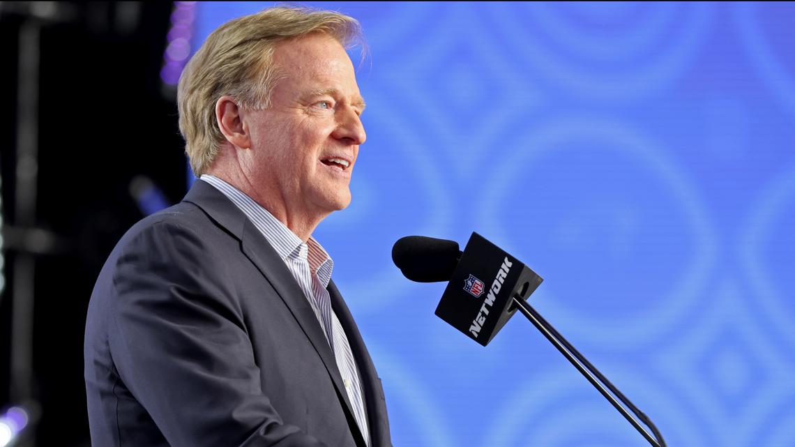 NFL commissioner Roger Goodell Super Bowl press conference on FOX54 ...