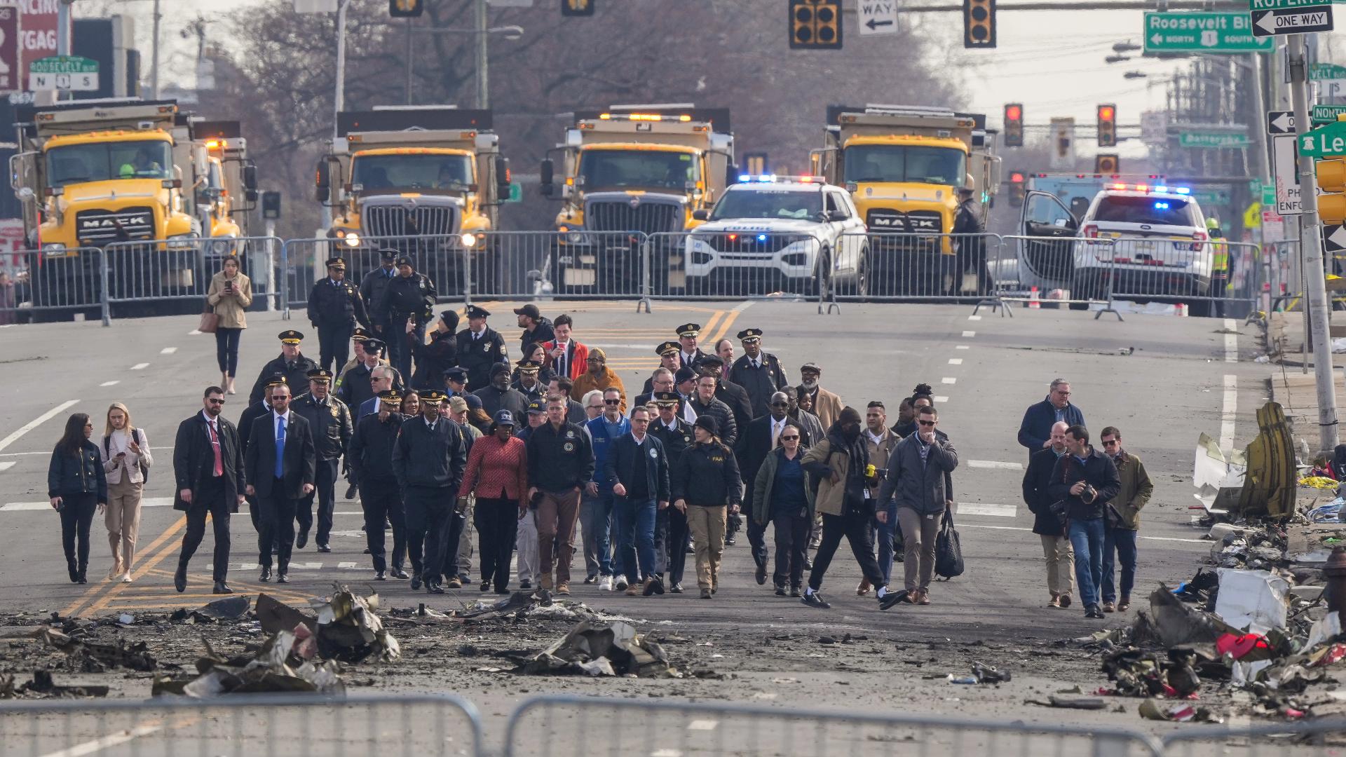 'Expansive' impact zone left by deadly Philadelphia medical plane crash ...