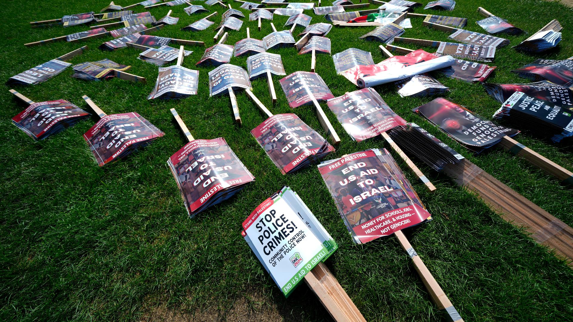 Protesters rally outside DNC in Chicago | fox43.com