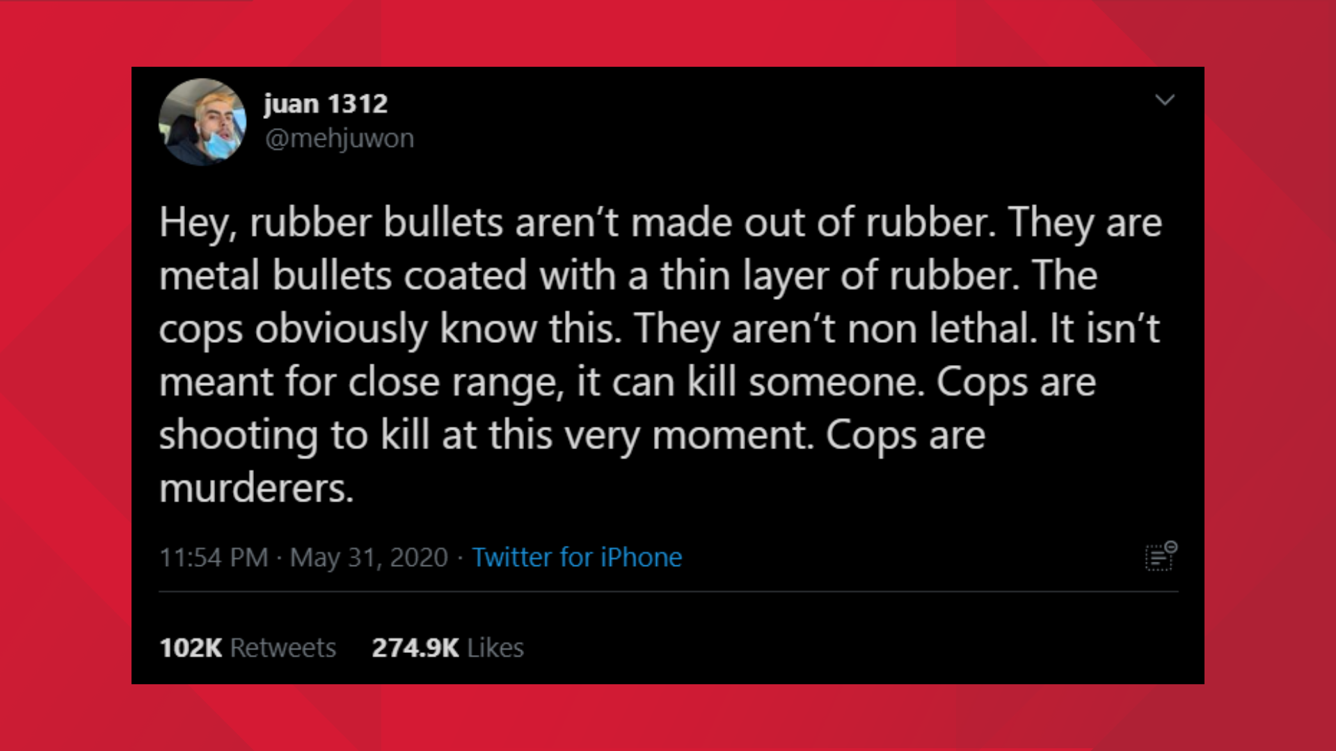 Some 'less lethal' rubber bullets do have metal inside | fox43.com