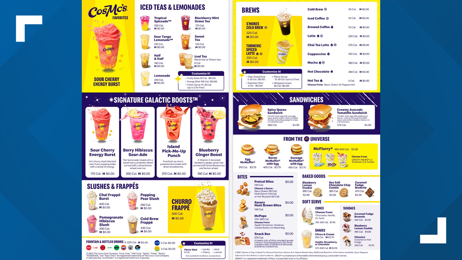McDonald's announces CosMc's spinoff chain, reveals full menu | wthr.com