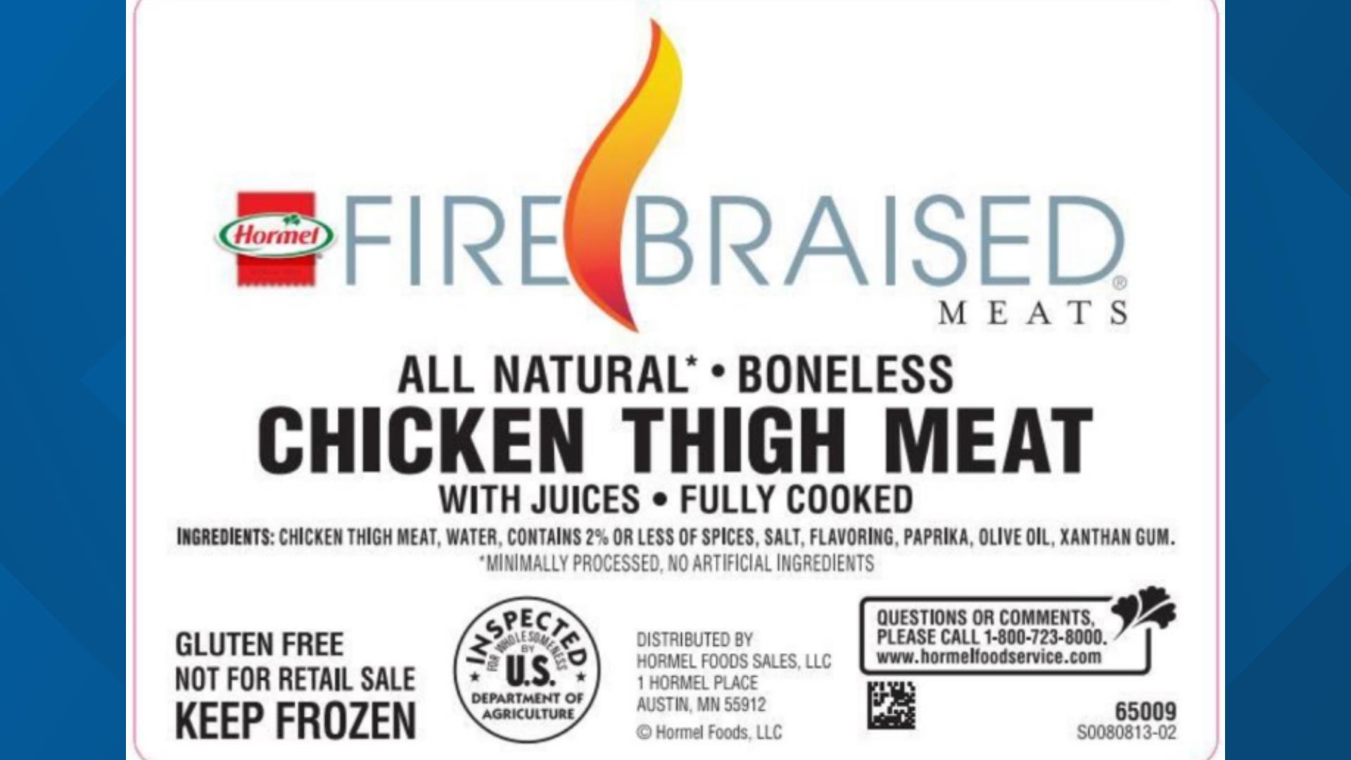 Hormel recalls 4.8M pounds of frozen chicken after multiple metal ...