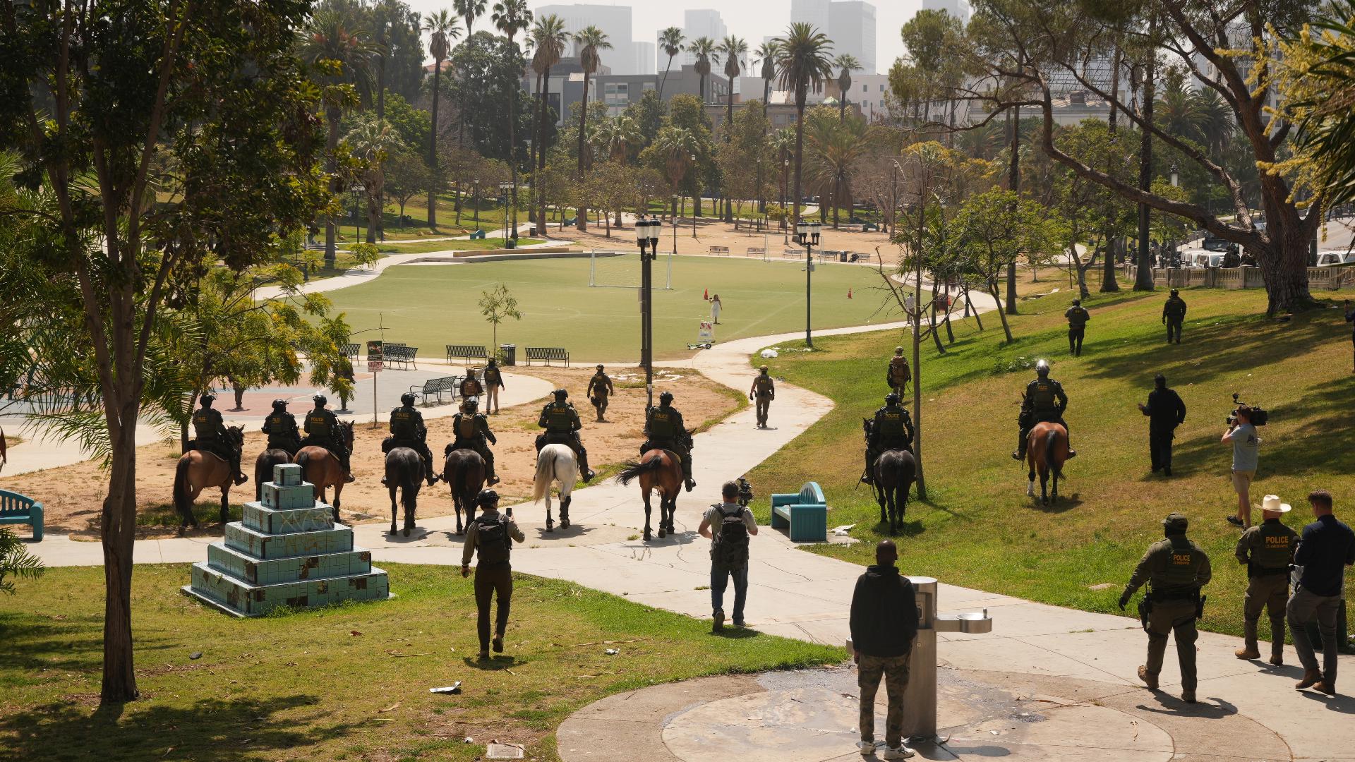 MacArthur Park raid in LA: Military-style operation raises questions ...