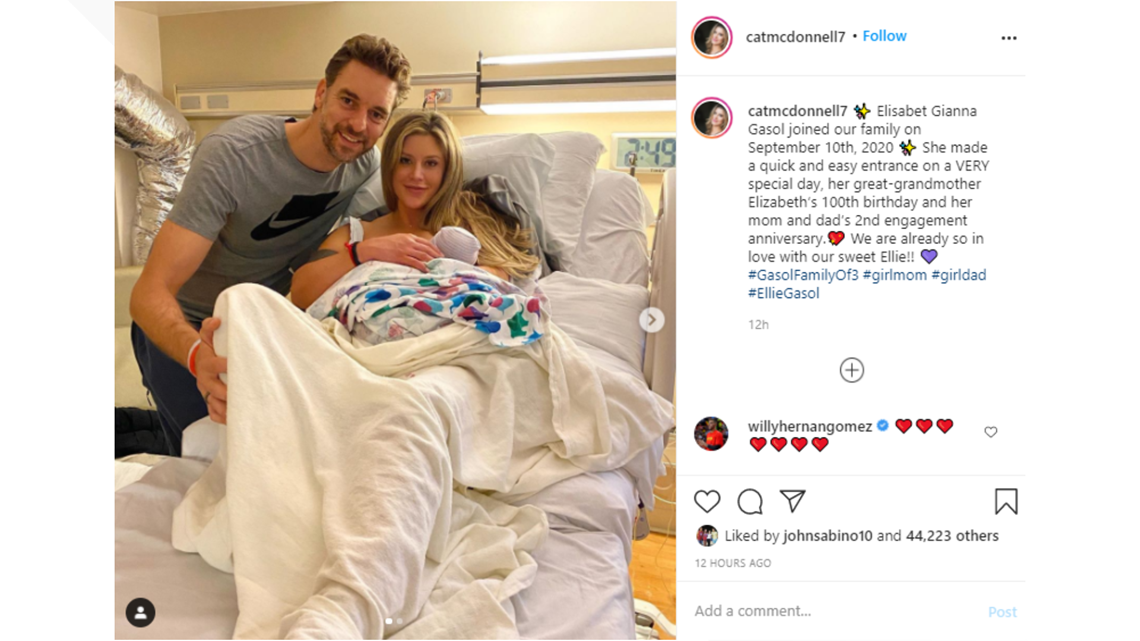 Pau Gasol, wife honor Kobe Bryant with newborn daughter's name | 10tv.com