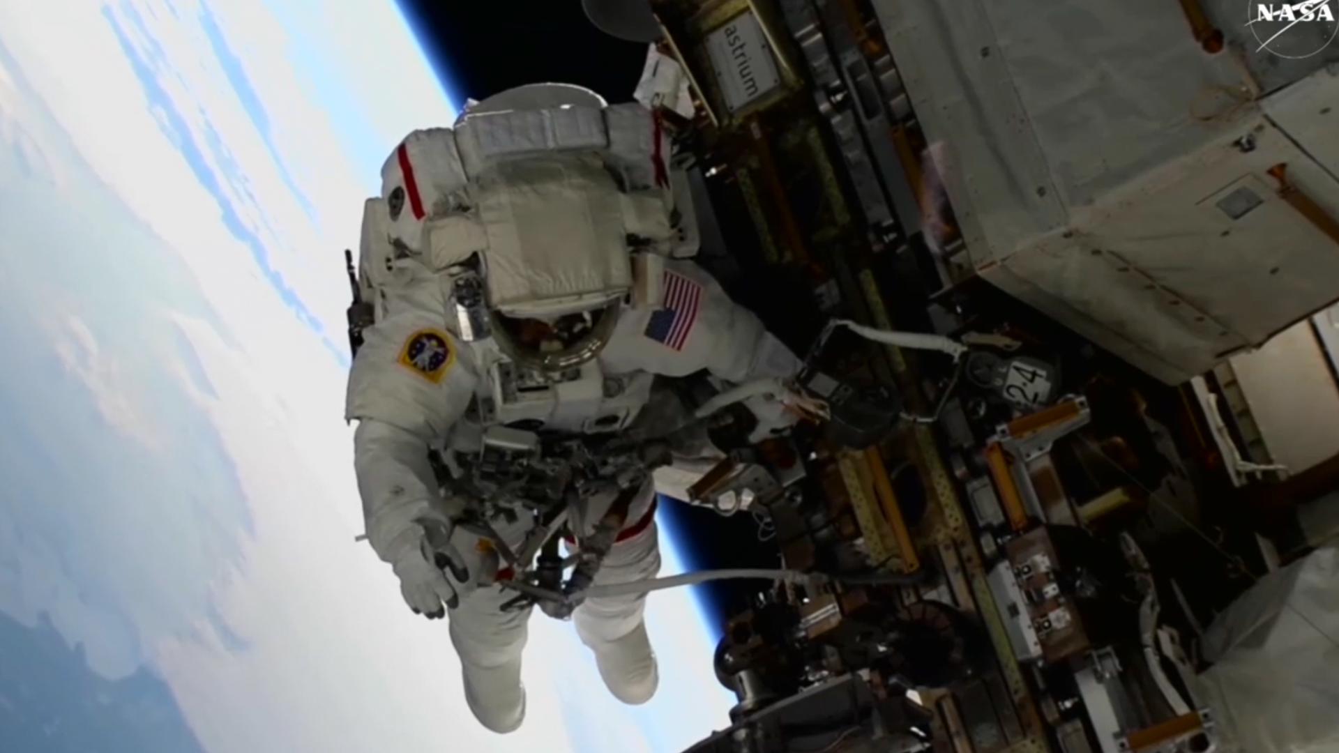 NASA astronauts stuck in space take first spacewalk together | wqad.com