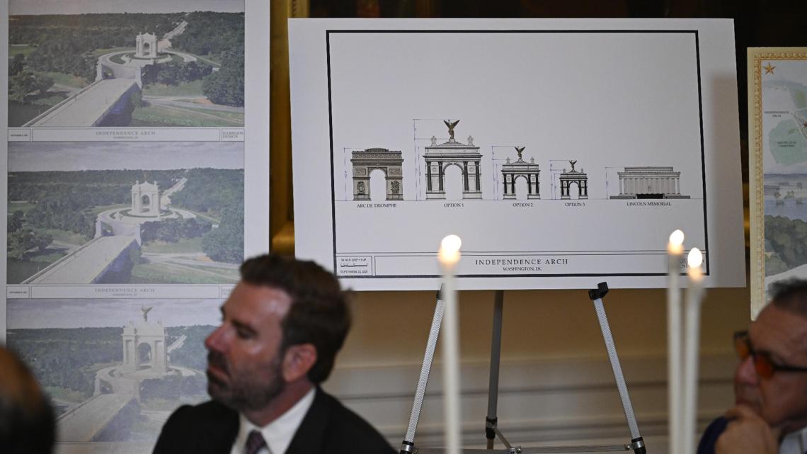Plans revealed for 'Arc de Trump' near Lincoln Memorial | wthr.com