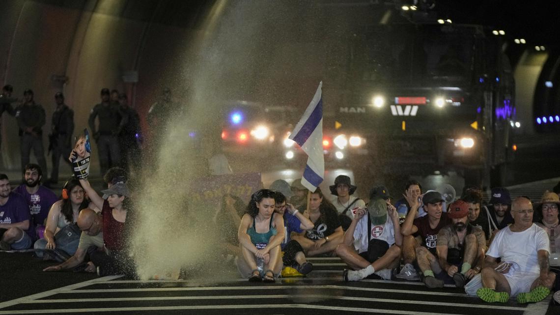 Israeli protests demand hostage deal, end to war in Gaza | wqad.com