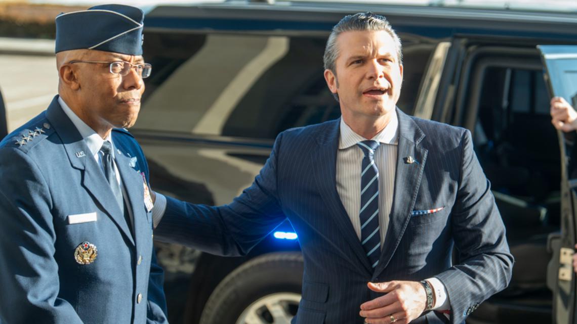 Trump signs executive orders aimed at military on Hegseth's first day ...