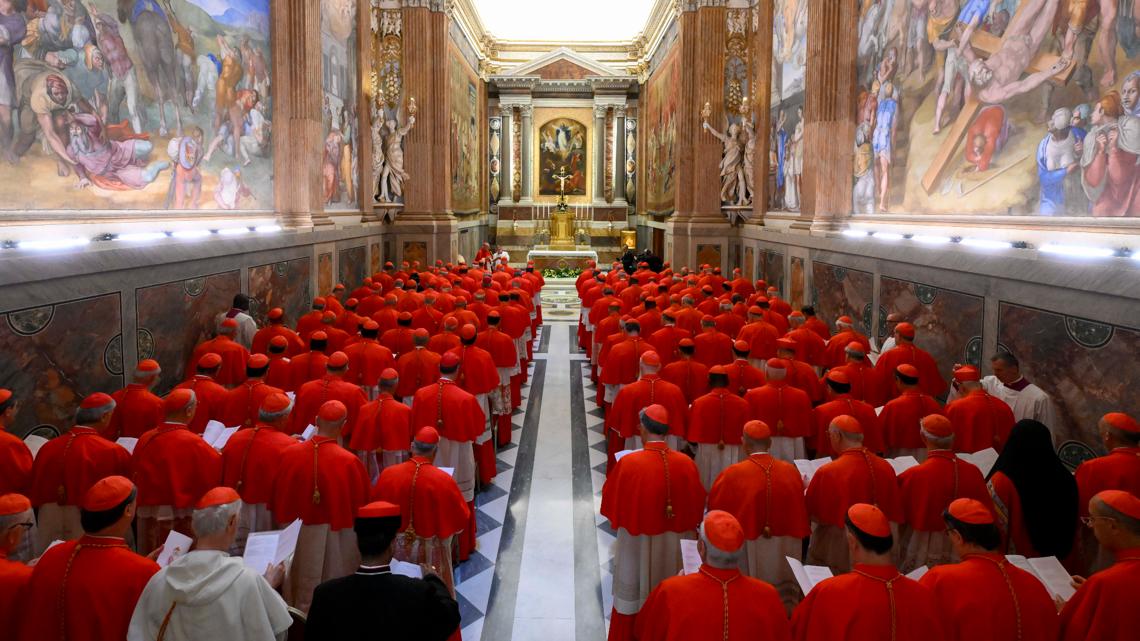 Why are some cardinals wearing purple or black? | wqad.com