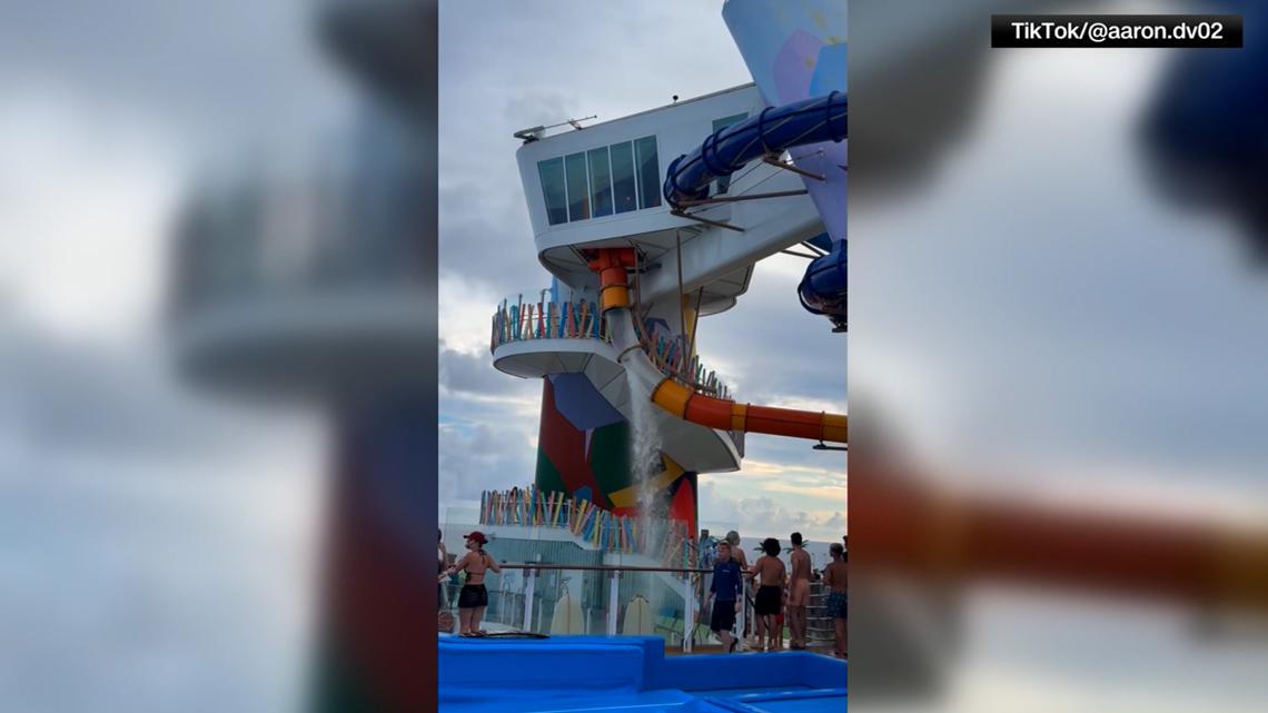 Icon of the Seas guest injured as water slide panel falls out on cruise ...