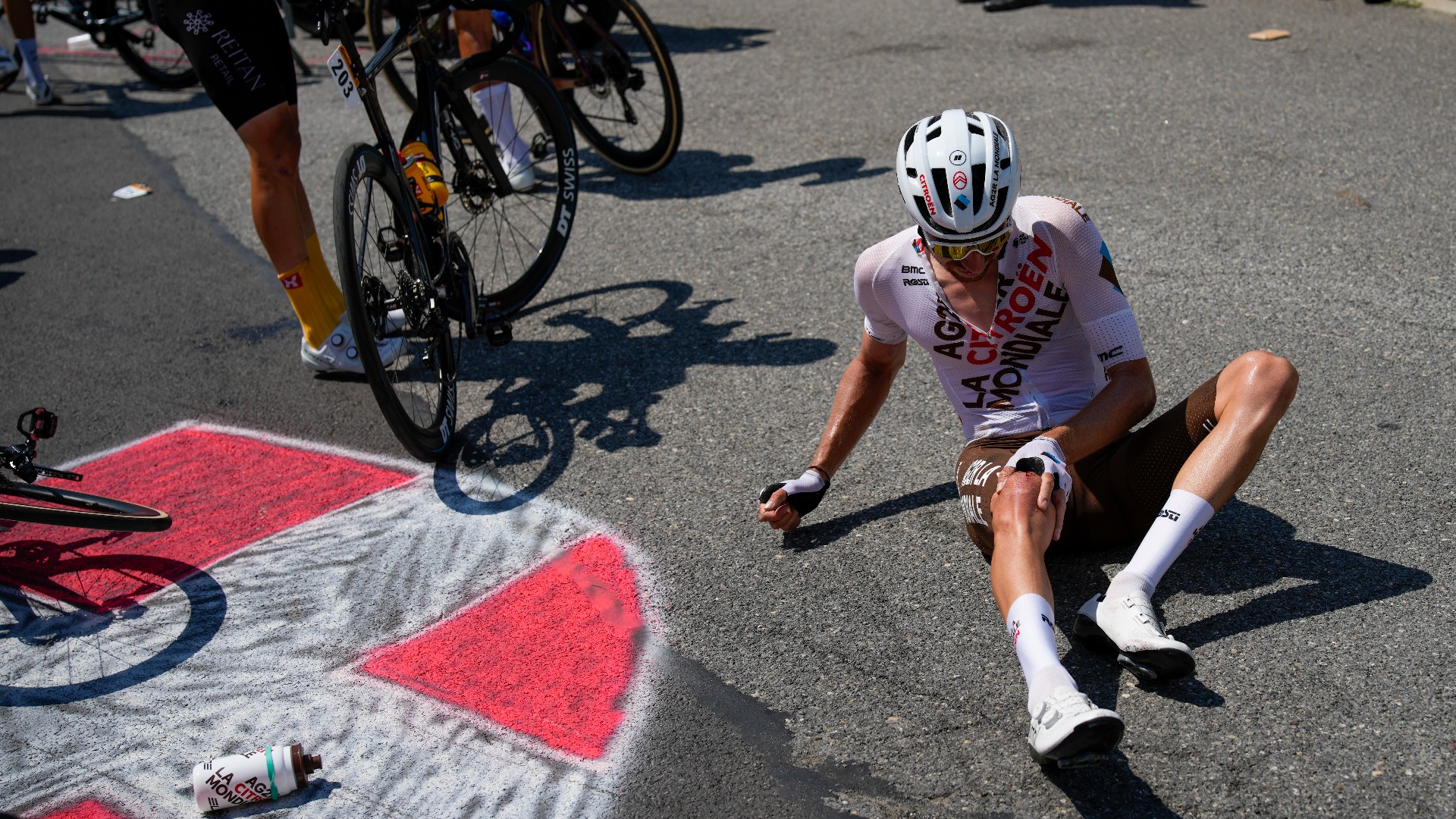 Tour de France stage 15: Fan appears to cause massive crash | fox43.com