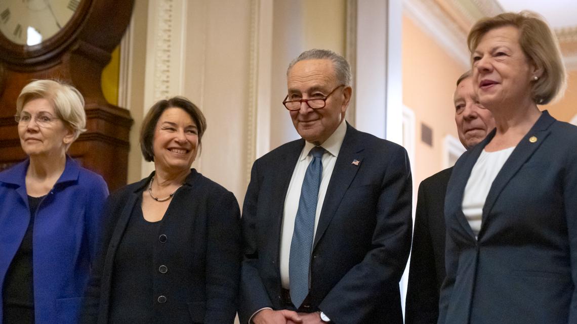 Chuck Schumer reelected as Democrats' Senate leader | wthr.com Chuck Schumer reelected as Democrats' Senate leader | wthr.com