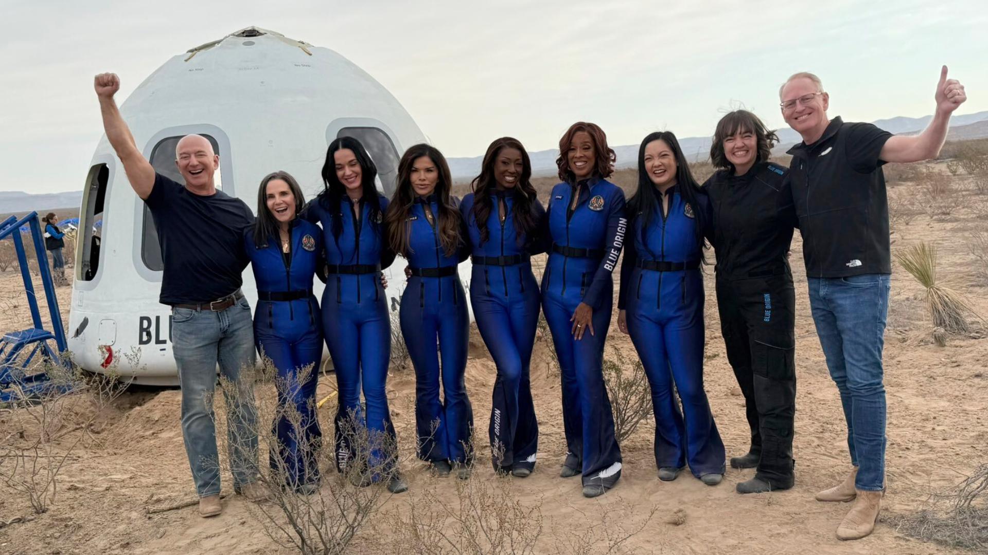 Blue Origin launch: Gayle King, Katy Perry make up star-studded space ...
