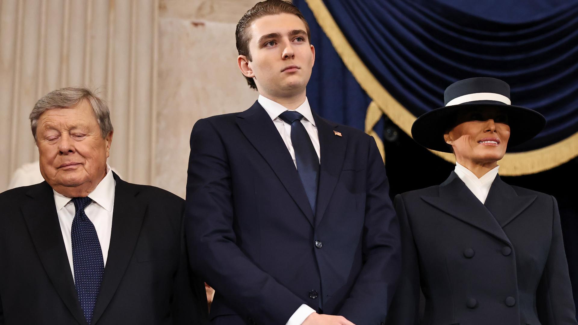Who is the man sitting next to Barron Trump at the inauguration? | wnep.com