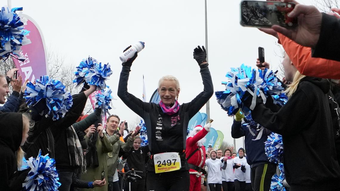 A 55-year-old woman ran a marathon every day in 2024, trying for a ...