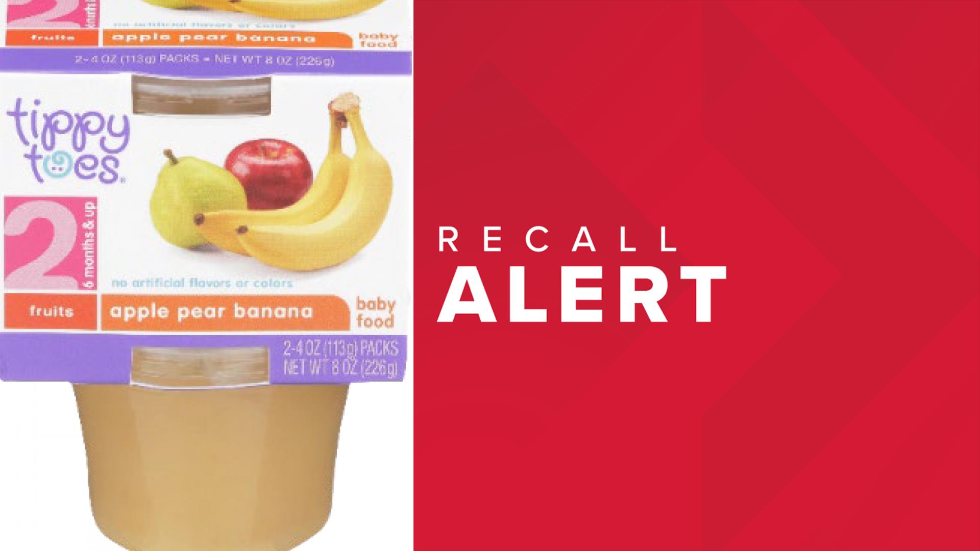 Tippy Toes issues recall for baby food product sold nationwide | wthr.com