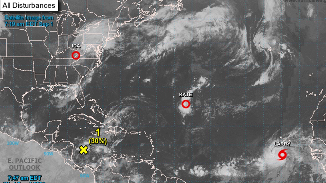 Tracking storms Ida, Kate and Larry | fox43.com