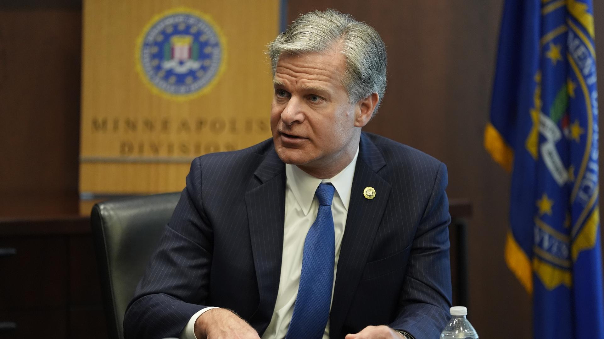 FBI director says US facing many threats "all at once" | wthr.com