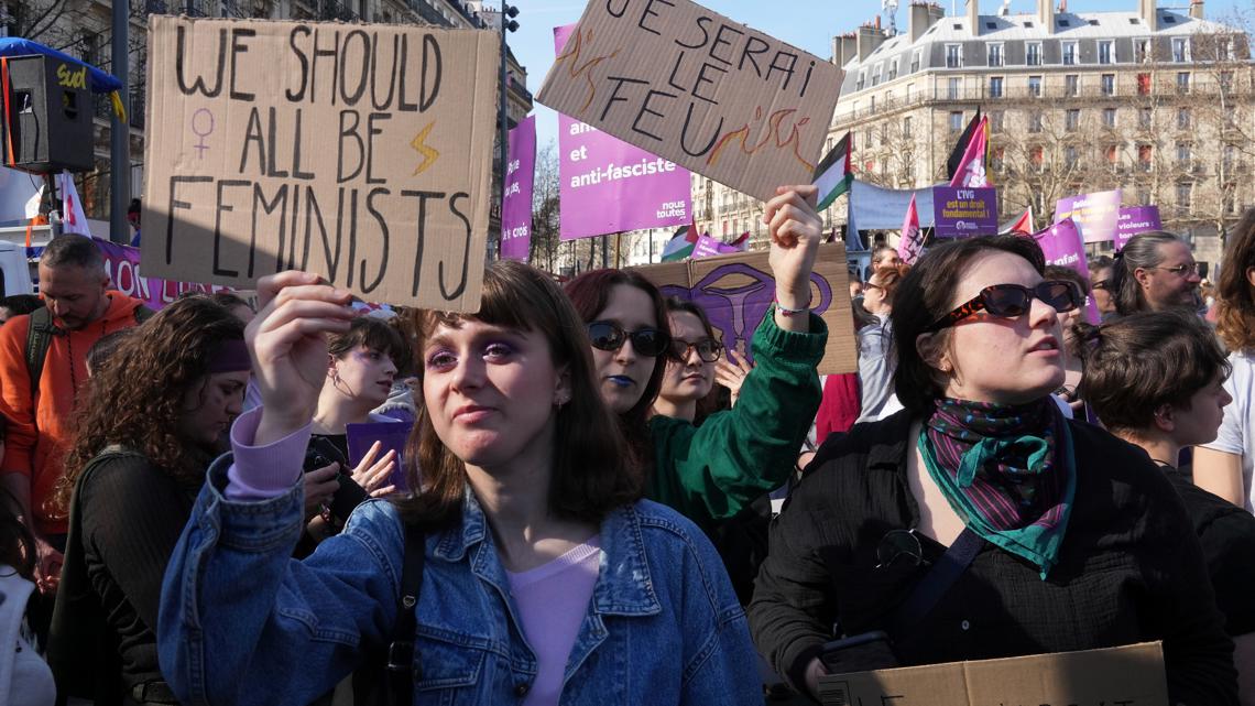 Protesters on International Women's Day demand equal rights, end to ...