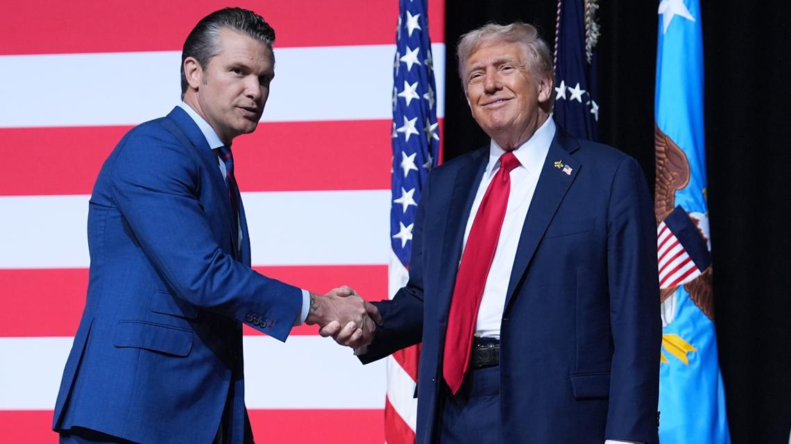 Trump, Hegseth address Military Leaders at Virginia Base | wthr.com